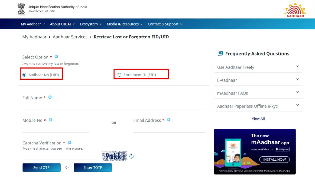 How to Get a Lost or Duplicate Aadhaar Card - Complete Info