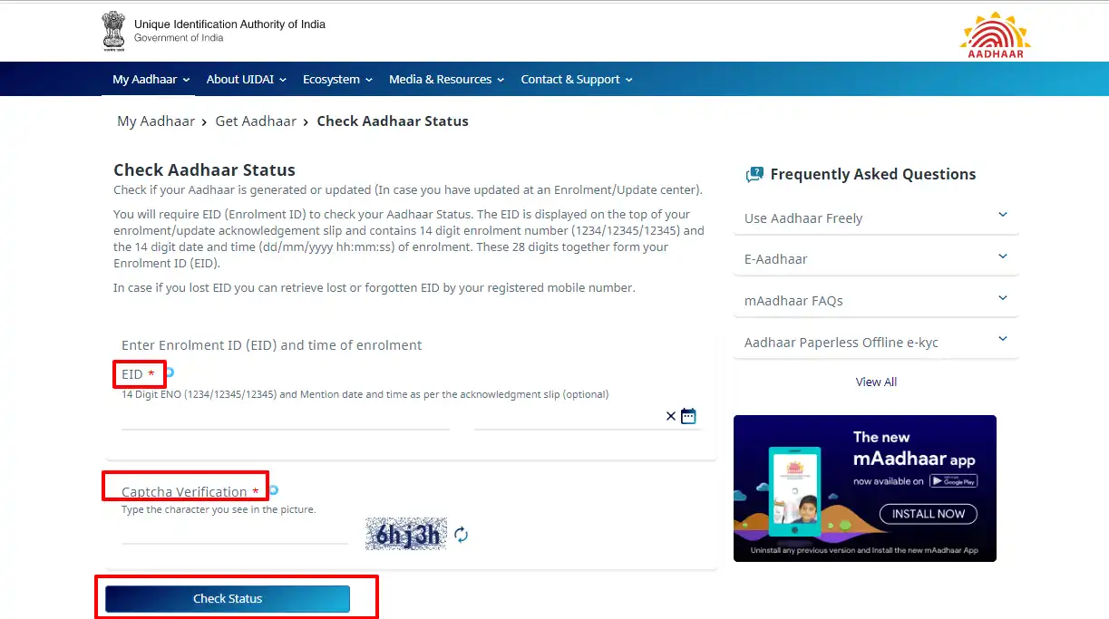 Aadhaar Card Correction Form Complete Guide