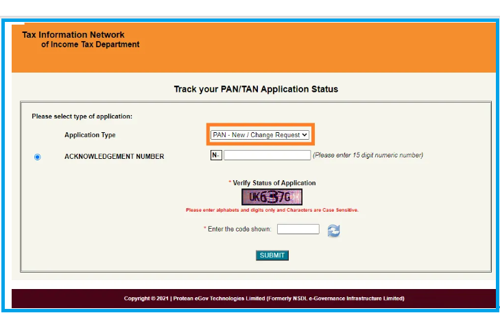 PAN Card Status -Track through NSDL & UTIITSL