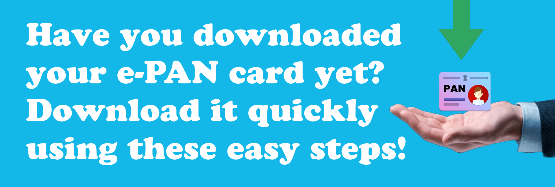 Download e-PAN Card Online via UTIITSL and NSDL